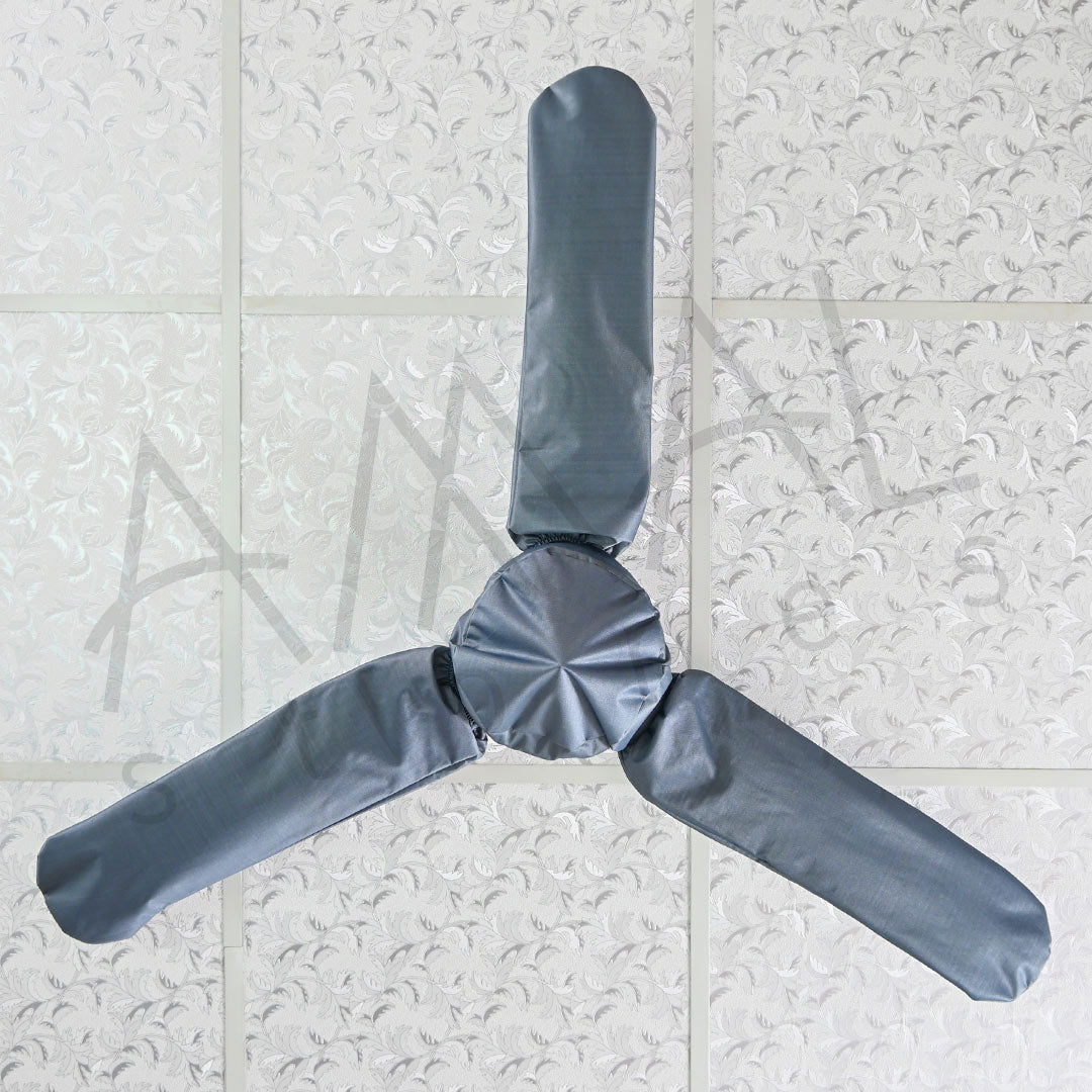 Dust Proof & Waterproof Ceiling Fan Cover In Grey Color - Universal Si ...
